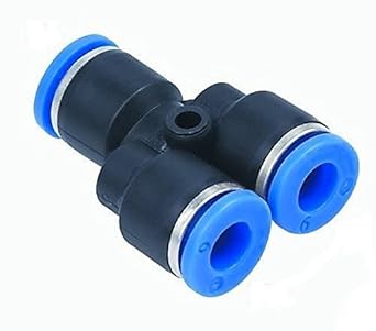 MettleAir MTY 1/2-3/8-1PK Push to Connect Y Splitter Reducer Union ...