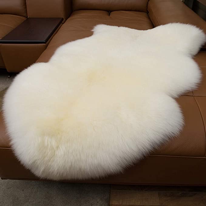 WL&ALLEN Large Sheepskin Rug Genuine Thick and Lush 3 Inch Pile?Luxury ...