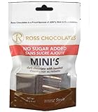 Ross Chocolates Stevia No Sugar Added Sea Salt Dark Chocolate Bar, 12 ...