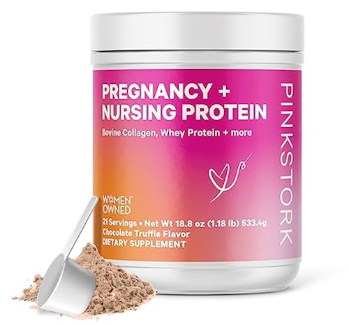 Pink Stork Pregnancy and Nursing Protein Powder, Chocolate Whey Protein ...