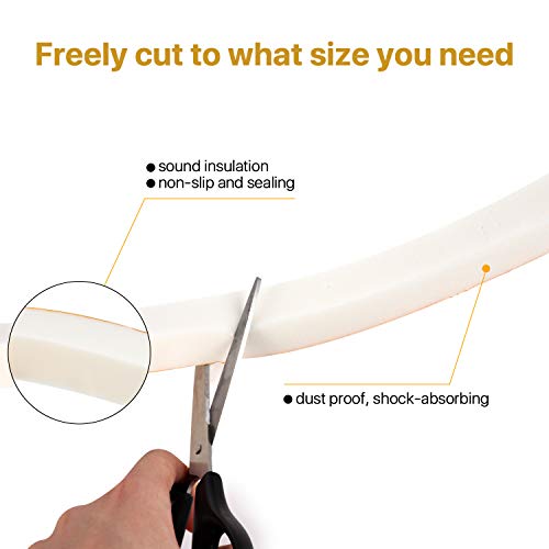 Foam Insulating Tape-2 Rolls, 1 Inch Wide X 1 Inch Thick Total 13 Feet Long, Thick Foam Strips ...