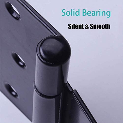 HLMOptimo 6 inch Strap Hinges Shed Door Hinges Heavy Duty T-Strap ...