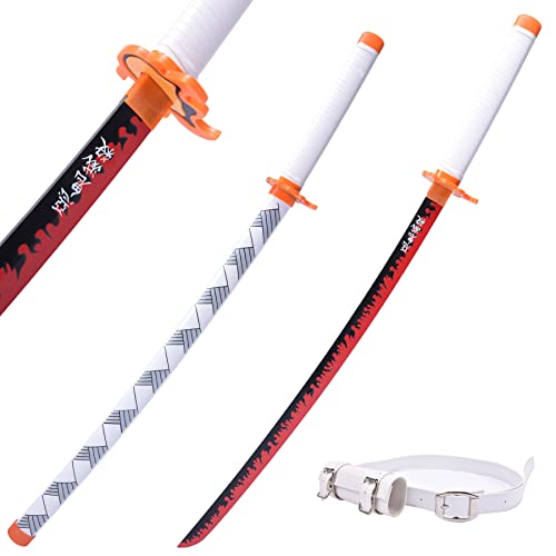 Bamboo Demon Slayer Sword 41inch Rengoku Sword Tanjiro Sword Zenitsu ...