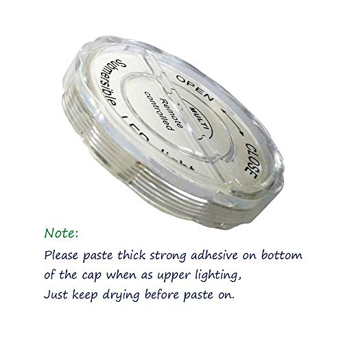 RGB Color Changing Submersible LED Lights 13 Colors Fade Jump Modes Battery Powered LED Lights ...