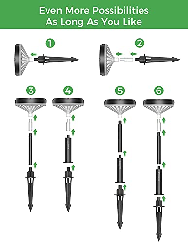 LITOM Pathway Outdoor 3 Modes Wireless LED Landscape, IP65 Waterproof ...