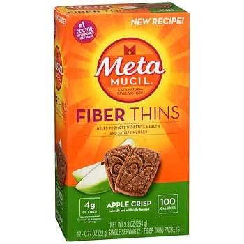 Amazon.com: Metamucil Fiber Thins Cinnamon Spice 3-boxes of 12 packets ...