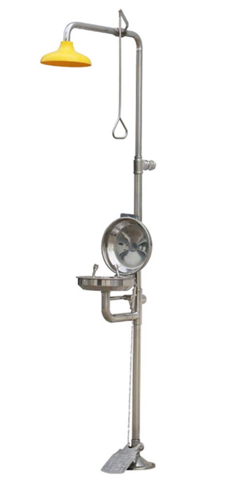 Buy CGOLDENWALL Combination Emergency Shower Eyewash Station Emergency ...