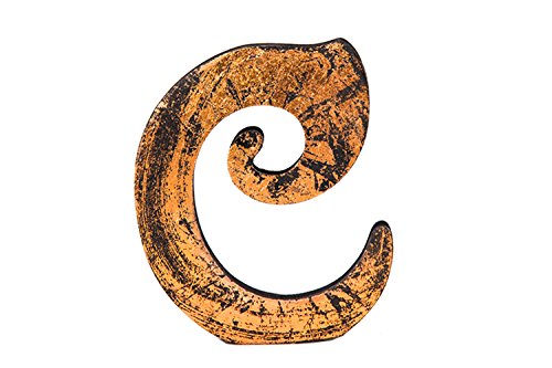 Buy Metallic Look Large 4inch 11cm Wooden Letters Free-standing A to Z ...