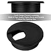 20 Pack 2 Inch/50mm Round Plastic Desk Grommets, Black Wire Organizer ...