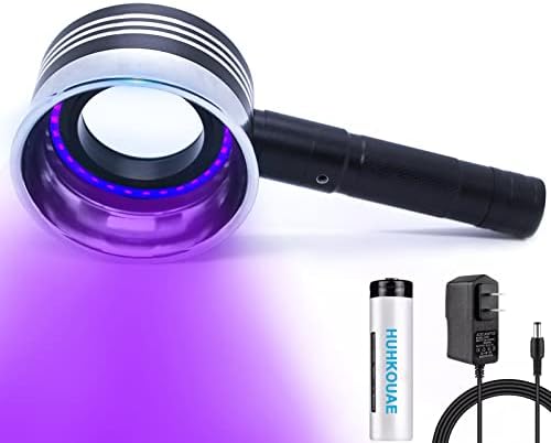Wood's Lamp,UV Black Light Detector,Portable Chargeable with Magnifying ...