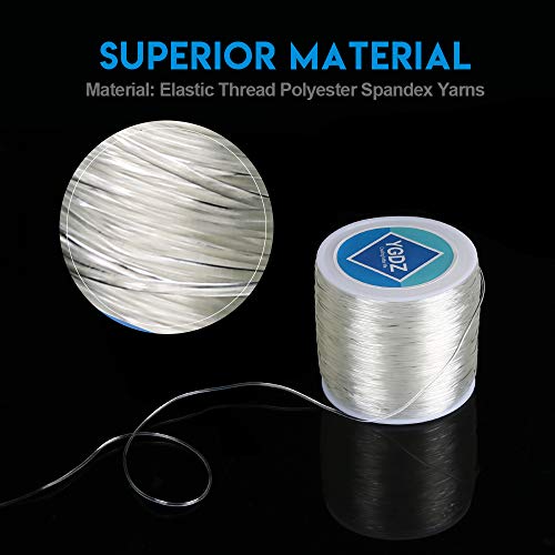 1mm Bracelet String, YGDZ Clear Elastic Cord Stretchy Crystal Thread ...