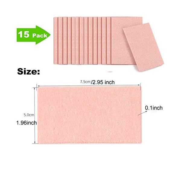 Mcvcoyh Moleskin Tapes (15 Count) - 2 5/8-Inch X 1 7/8 Inch for Feet ...