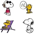 Amazon.com: Official Snoopy Set Of 4 Enamel Pins - Snoopy Pins | Peanuts Pin Set | Enamel Pins ...