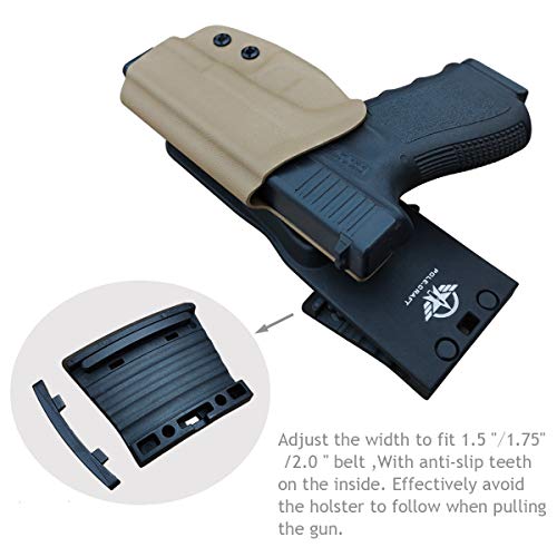 Glock 19 Holster, Kydex OWB Holster for Glock 19 19x / Glock 23 25 32 / Glock 17 22 31 / Glock ...