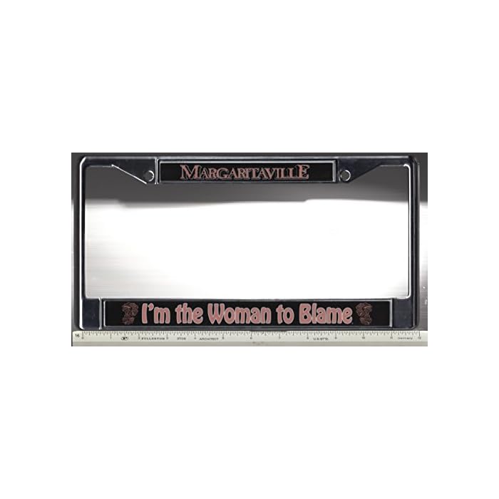 Buy Jimmy Buffett Margaritaville Woman To Blame License Plate Frame ...
