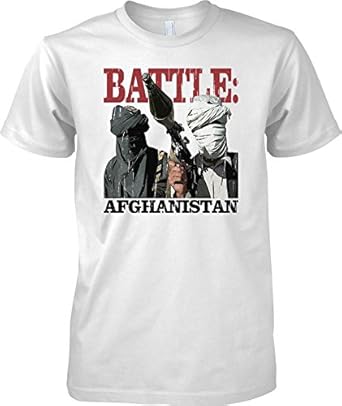 Battle Afghanistan - Taliban RPG - Mens T Shirt - White - Adult Mens 46 ...