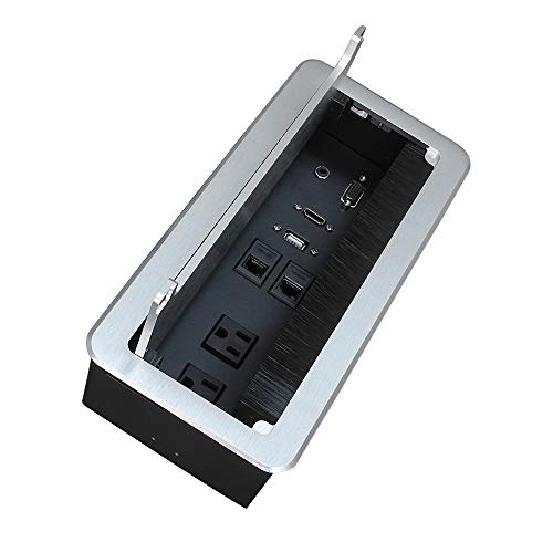 Zeshan conference table power hub Connectivity Box with Power Socket ...