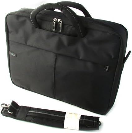 Genuine DELL Black Nylon Laptop Notebook Carry-Case Tote Bag Fits up to ...