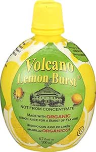 Amazon.com : Volcano Burst, Juice Lemon Burst Organic, 6.7 Fl Oz ...
