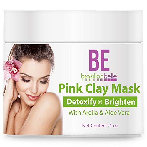 Brazilian Belle's Australian Pink Clay Mask for Deep Pore Cleansing | Purifying Facial with ...