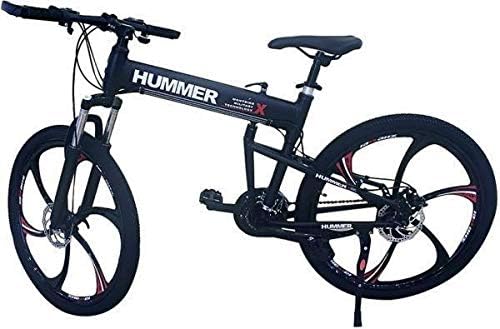 Hummer Mountain Bikes 26 inch 24 Speeds Suspension Folding Bicycles ...