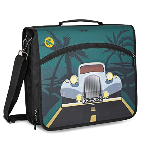 Kinbashi 3-Inch Car Zipper Binder, Round Ring Binder with Expanding ...