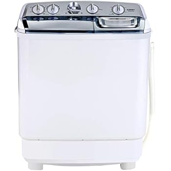 Amazon.com: KUPPET Compact Twin Tub Portable Mini Washing Machine 21lbs ...