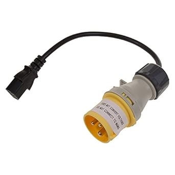 PAT Testing Adaptor 240v 10amp IEC Plug to 110v 16amp 3 Pin Socket ...