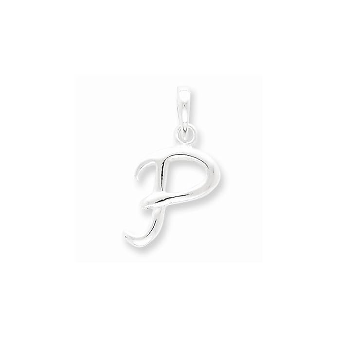 Amazon.com: Sterling Silver Initial P Pendant: Jewelry