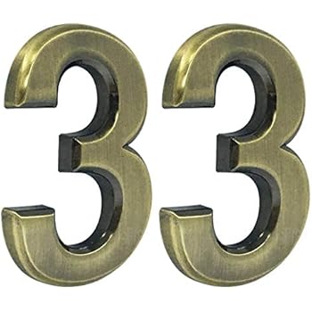 Amazon.com: Number 2 - 2" Brass Numbers Better Box Mailboxes Brass Mail ...