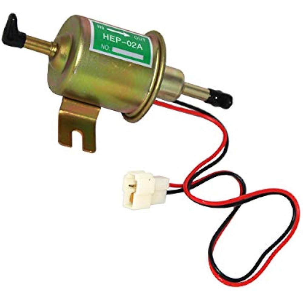 Universal 12V Heavy Duty Electric Fuel Pump Metal Solid Petrol Volts ...