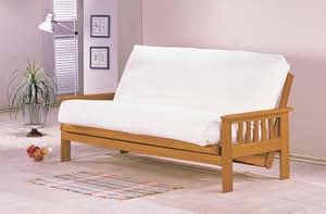 Amazon.com - RTA Furniture 2510 Antique Oak Mission Style Wood Futon ...