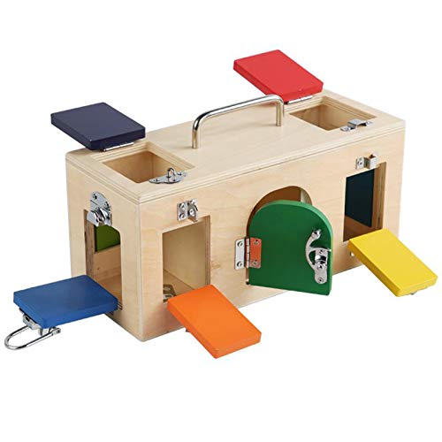 LuDa Montessori Practical Toy Lock Box Teaching Aids Preschool Gift ...