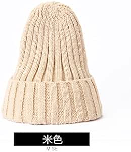 unique women gift candy-colored pointy hat cap knitted wool cap (creamy ...