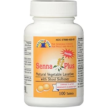 Amazon.com: Senna Plus Natural Vegetable Laxative with Stool Softener ...