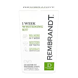 Amazon.com : REMBRANDT Deeply White + Peroxide 1 Week Teeth Whitening ...