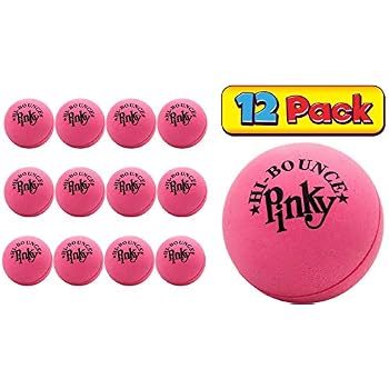 Amazon.com: Pinky Ball (Pack of 1) 2.5" Hi Bounce Large Pink Rubber ...