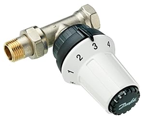 Danfoss Thermostatic Radiator Valve with Liquid Sensor, Straight Type 1 ...