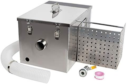 Funwill Commercial Grease Trap, Stainless Steel Grease Trap Interceptor ...