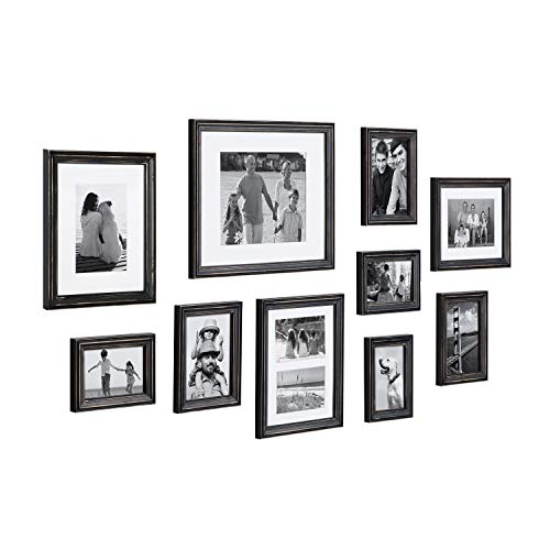 Kate and Laurel Bordeaux Gallery Wall Frame Kit, Set of 10 with ...