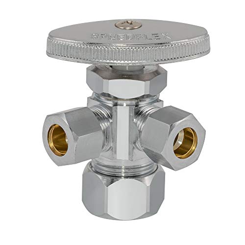 Eastman 04353LF Multi-Turn Dual-Outlet Compression Inlet 3-Way Stop ...