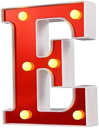 Samapet E LED Marquee Letter Lights 26 Alphabet Red Pleasent Indoor ...