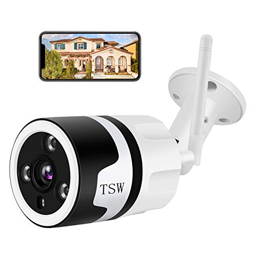Outdoor Wireless Security Camera, TSW Metal Waterproof WiFi Camera with ...