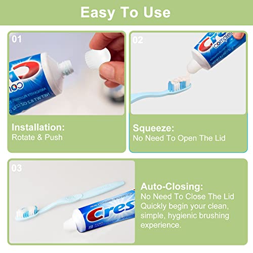 Toothpaste caps Dispenser-Sgokuno Self Closing Toothpaste Saver ...
