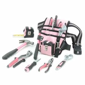 Little Pink Tool Pouch & Belt Kit - Hand Tool Sets - Amazon.com