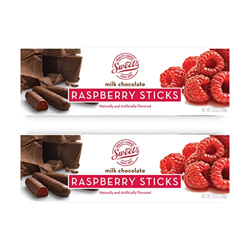 Sweet Candy Milk Chocolate Raspberry Sticks - Chocolate Covered Candy ...