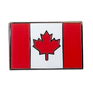 Canadian Flag Lapel Pin - 20 mm x 13 mm - Canada Pins - (1 pin): Amazon ...