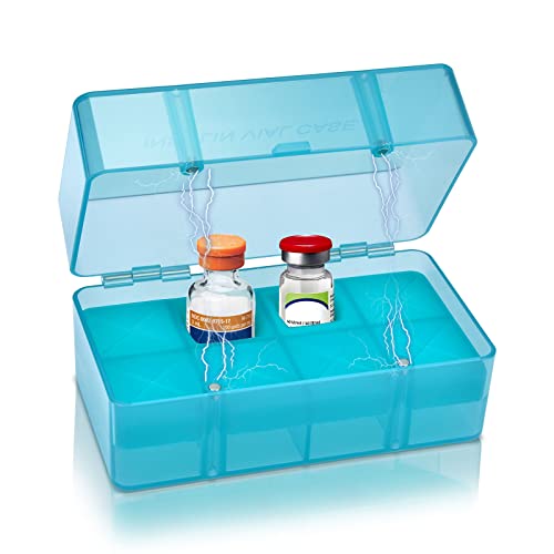 iGuerburn 8-Slot Insulin Vial Storage Box for Fridge, Insulin Vial ...