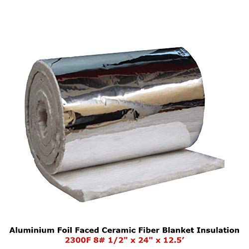 1/2" Aluminium Foil Faced Ceramic Fiber Blanket Insulation 8# - Want It All