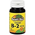 Amazon.com: Nature's Blend Vitamin B2 100 mg - 100 Tablets, Pack of 3 ...
